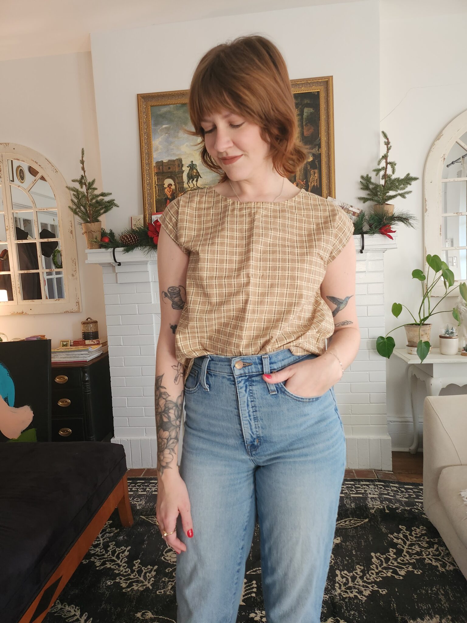 Pattern Review: All Well Box Top (and Patchwork Fabric Tutorial ...