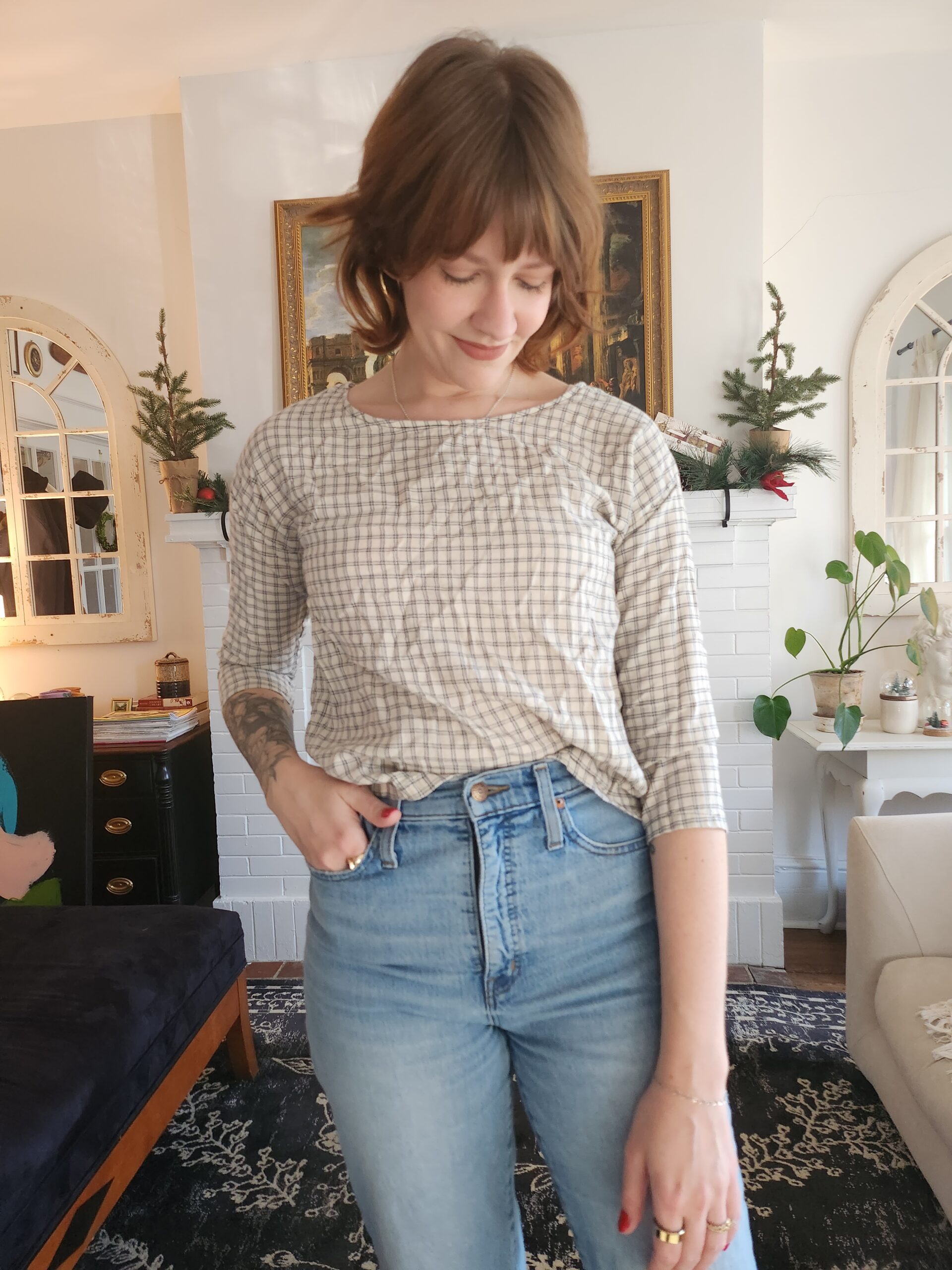Pattern Review: All Well Box Top (and Patchwork Fabric Tutorial ...